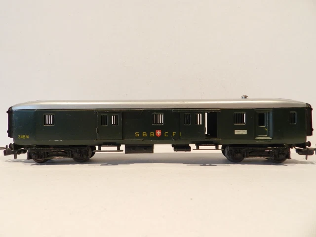MÄRKLIN H0 4017 / 348-4 Leichtschnellzug-Gepäckwagen der SBB, Bj.: 1955 blech EUR 13,12 ...