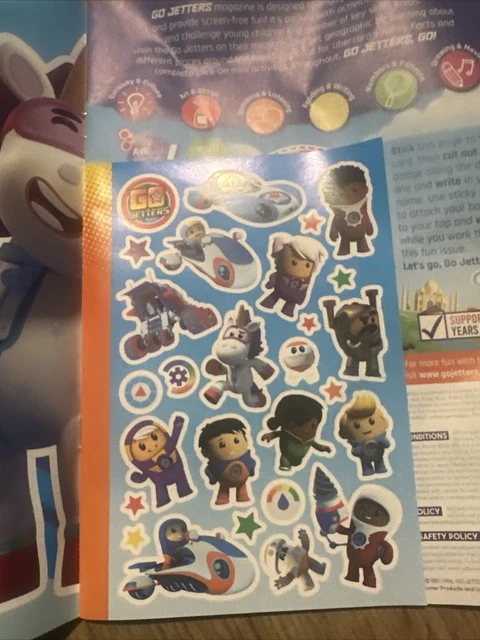 CBEEBIES GO JETTERS magazine #84 2023 Colouring, Stickers, Foz Xuli ...