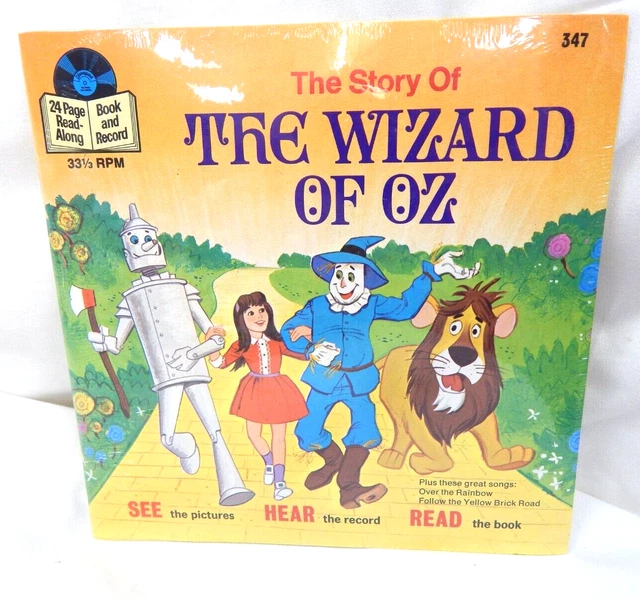 WALT DISNEY SEE Hear Read The Wizard of Oz Book & Record New Sealed ...