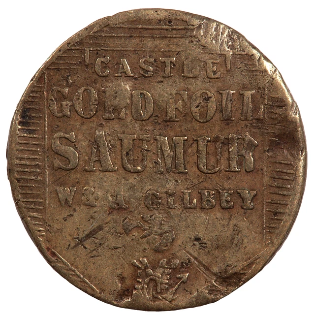 TINY CASTLE GOLD Foil Saumur W&A Gilbey Advertising Token (#4450) £3.99 ...