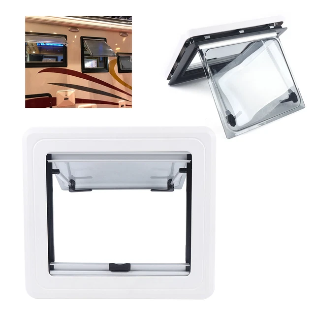 RV CARAVAN HINGED Push out Window Top-Hung Window Skylight Vent Hatch ...