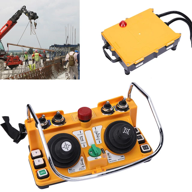 DC 24V TRANSMITTER Receiver Hoist Crane Radio Wireless Industrial ...