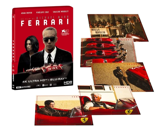 FERRARI (ADAM DRIVER) 4K Ultra HD (2024) 2 Blu Ray steelbook £28.84 ...