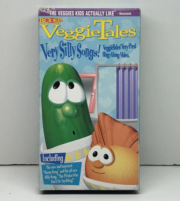 VEGGIETALES VERY SILLY Songs Sing Along VHS Video Tape Christian God ...
