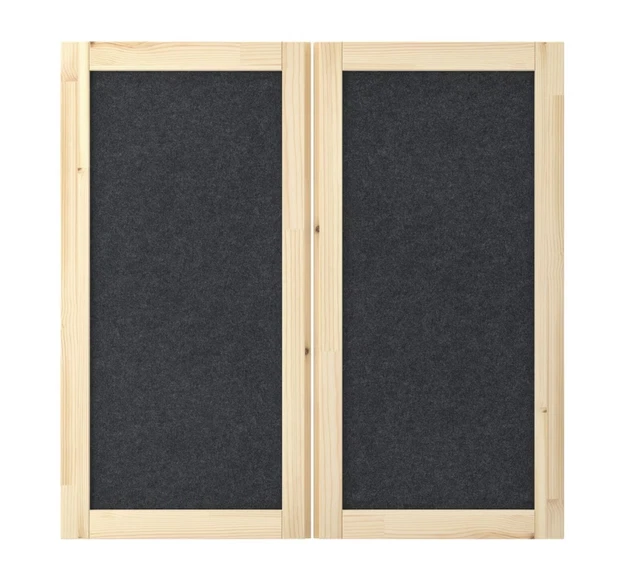 IKEA 2 PACK IVAR Door, dark gray/felt, 16 1/2x32 5/8 " 305.345.67 - NEW ...
