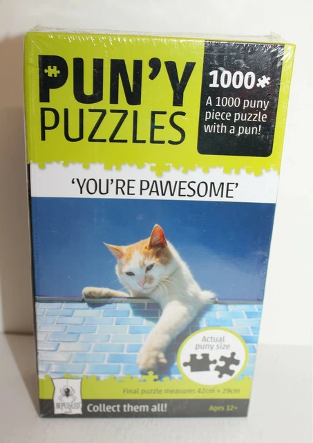 PUN'Y PUZZLES YOU'RE Pawesome Jigsaw Puzzle 1000 Piece Puzzle New ...