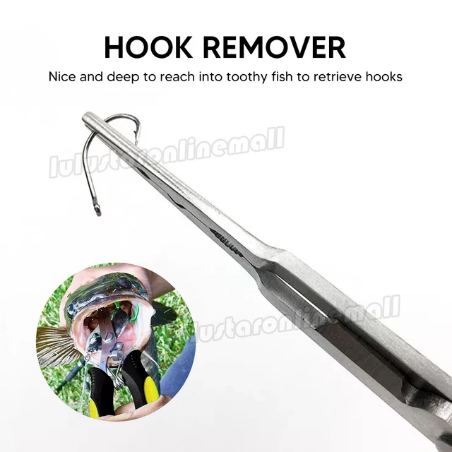 STAINLESS STEEL FISHING Hook Remover Pliers Braid Tackle Line Cutter ...