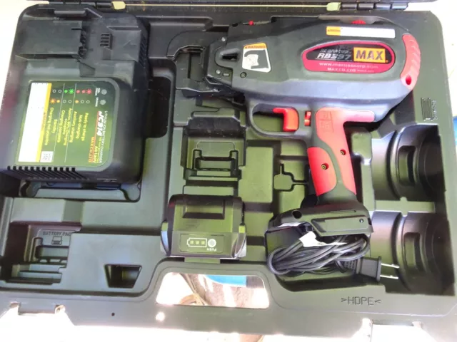 MAX USA CORP RB397 Cordless RE-BAR-TIER Rebar Tying Tool ReBar Tier in ...