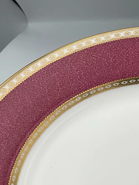 WEDGWOOD ULANDER POWDER Ruby Plate 6 Set 8.5in W/Box £262.14 - PicClick UK