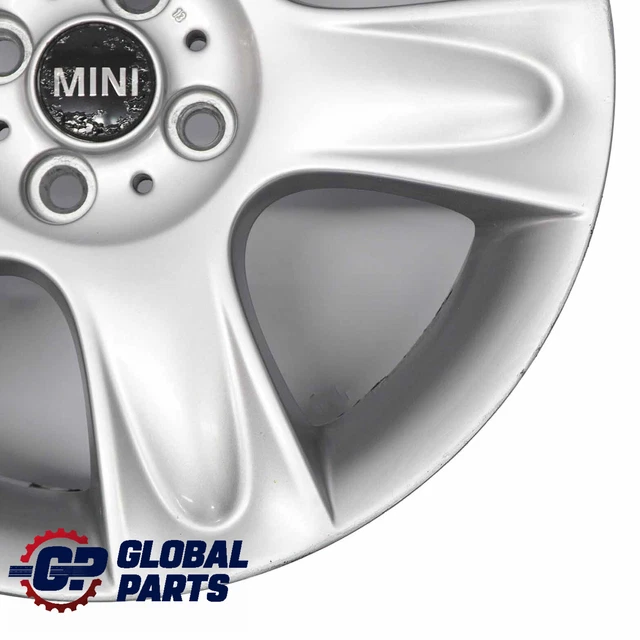 MINI COOPER R50 R52 R53 Silver Wheel Alloy Rim 17" ET:48 7J 5-Star 91 ...