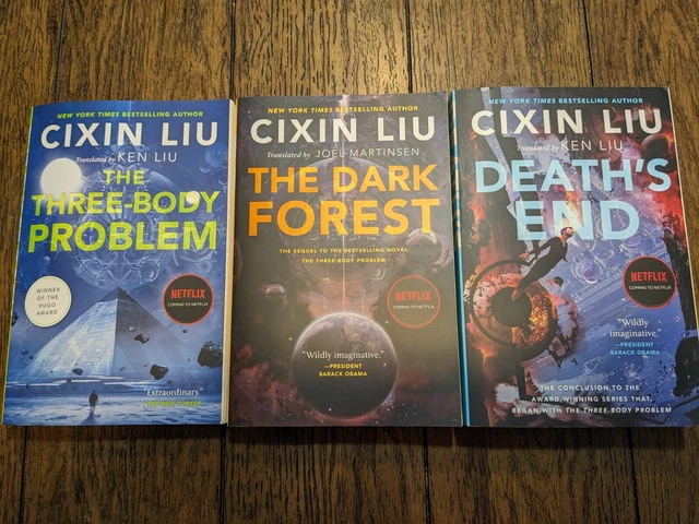 THE THREE-BODY PROBLEM Trilogy di Liu Cixin (The Dark Forest, Death's End) EUR 32,94 - PicClick IT
