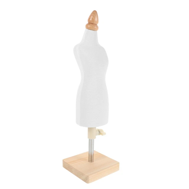 MINIATURE FEMALE DRESS Form Mannequin For Sewing Display With Wooden ...