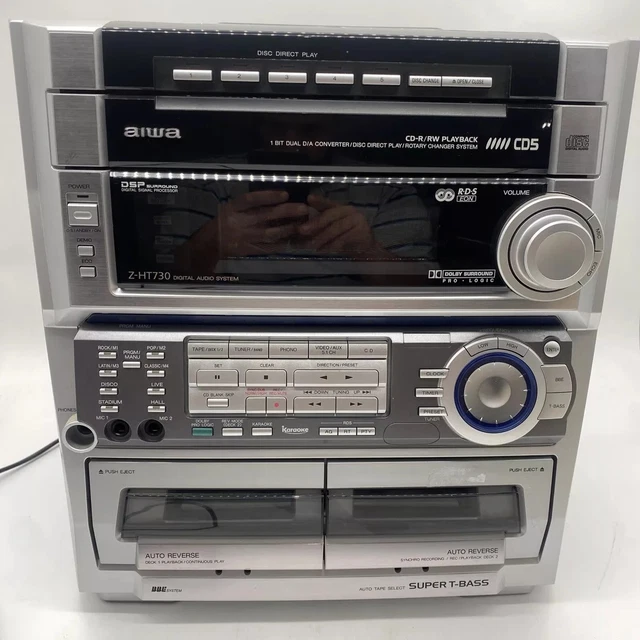 AIWA Z-HT730 DIGITAL Audio HiFi Stereo Stack System Surround Speakers £ ...