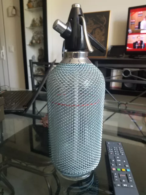 SYPHON DE BAR en verre avec filet métalique occasion EUR 20,00 ...