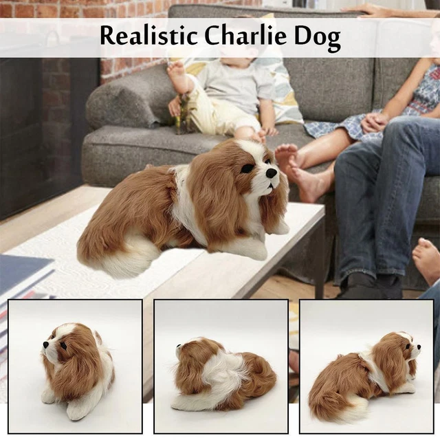 REALISTIC CHARLIE DOG Plush Toy Stuffed Animal Soft Cute Pet Kid о[ (м ...