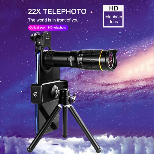 4K HD MOBILE Phone Telescope Lens Camera Zoom for Travel Watching (32X ...