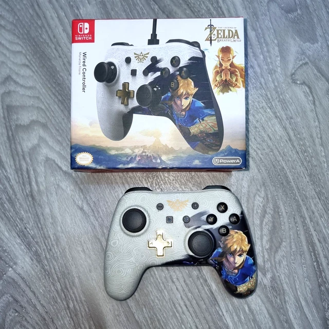 NINTENDO SWITCH POWERA - ZELDA BREATH OF THE WILD WIRED CONTROLLER with ...