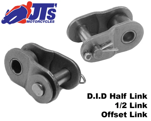 520 DID PITCH Half Link 1/2 Offset Link Motorcycle Chain Joining Split ...
