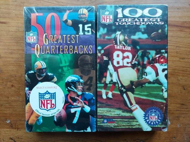 NFL 50 GREATEST Quarterbacks, 100 Greatest Touchdowns, Vhs, New Sealed ...
