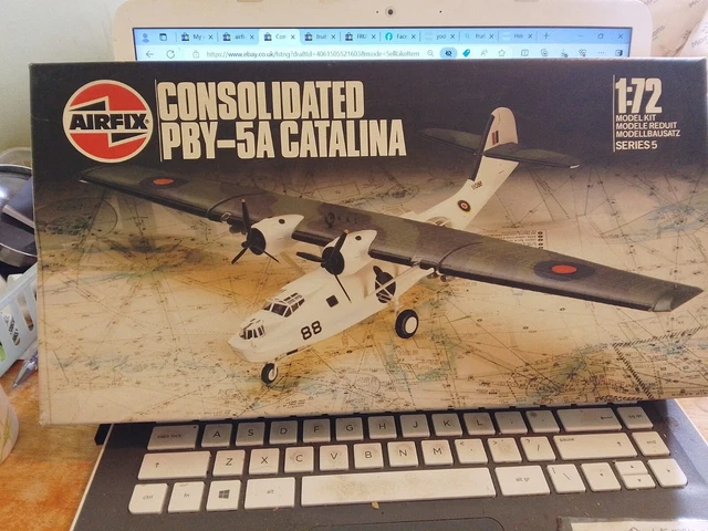 VINTAGE AIRFIX 1:72 Consolidated PBY 5A Catalina Model Kit new in box £ ...