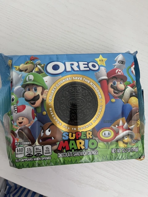 LIMITED EDITION SUPER Mario Brothers Oreo Chocolate Sandwich Cookies 12 ...