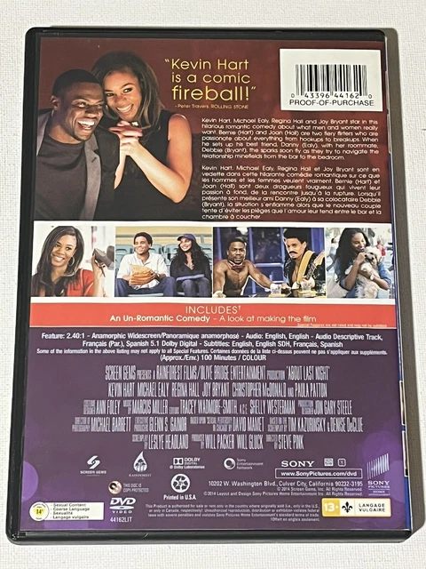ABOUT LAST NIGHT - Kevin Hart (DVD Movie) $6.74 - PicClick CA