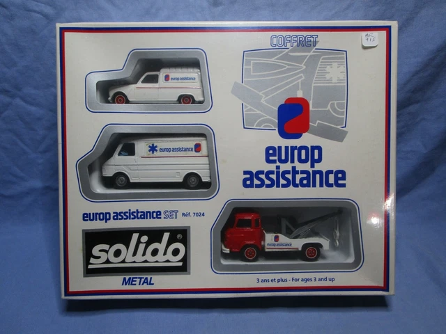 AR716 SOLIDO 1/43 Coffret Europ Assistance Ref 7024 Metal EUR 50,14 ...