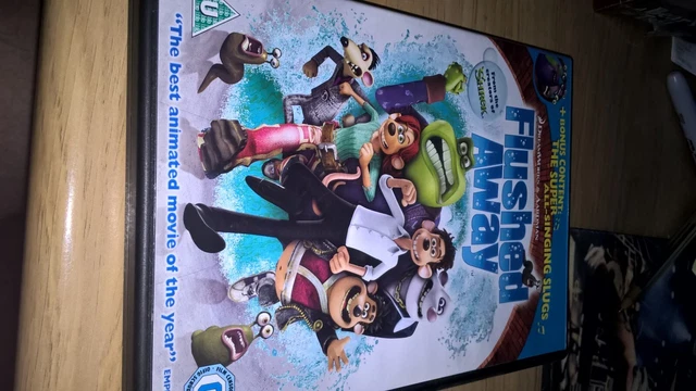 FLUSHED AWAY DVD Dreamworks Aardman bonus content singing slugs Cert U ...