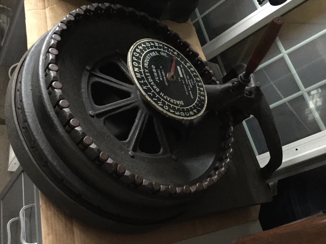 VINTAGE DIAGRAPH “BRADLEY” Stencil Machine Jumbo Model, Letter Size 1 3 ...