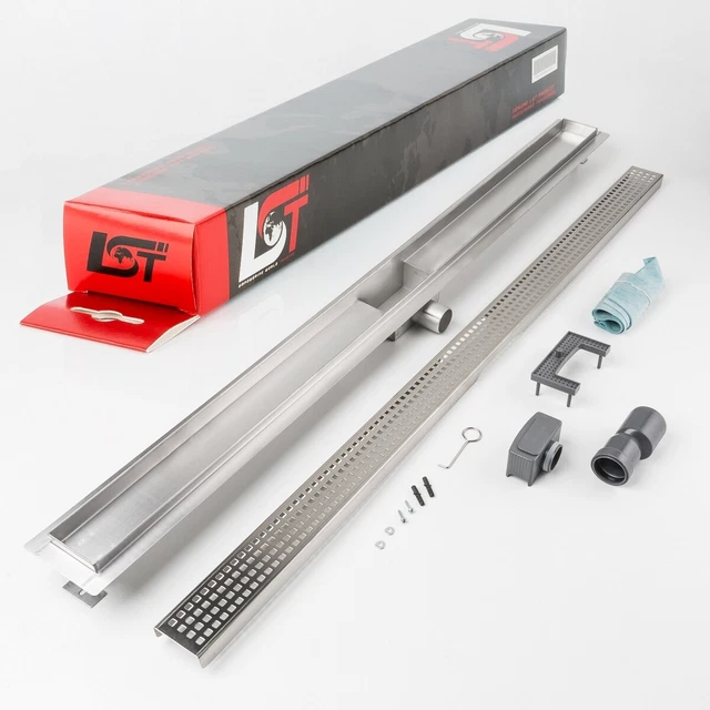 CANIVEAU CARRÉS 1200 X 70 MM Hauteur Drain de la Douche Duschrost ...