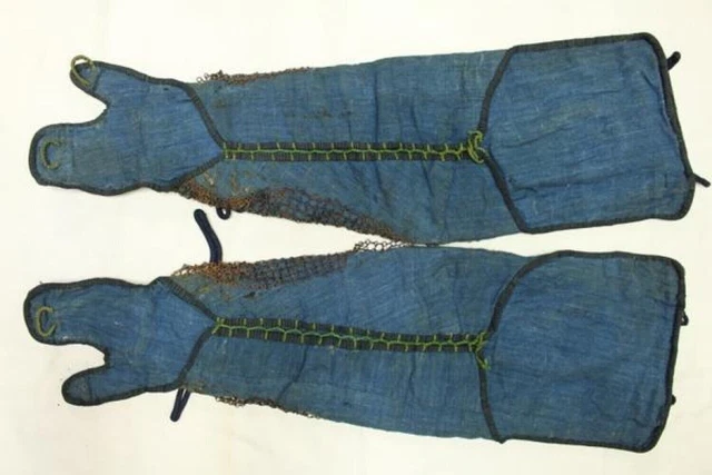 RARE! ANTIQUE JAPANESE Armor Chainmail Kote Gauntlet Samurai Yoroi ...