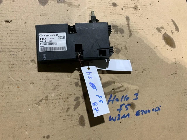 ORIGINAL MERCEDES BENZ W211 control unit seat control unit right ...