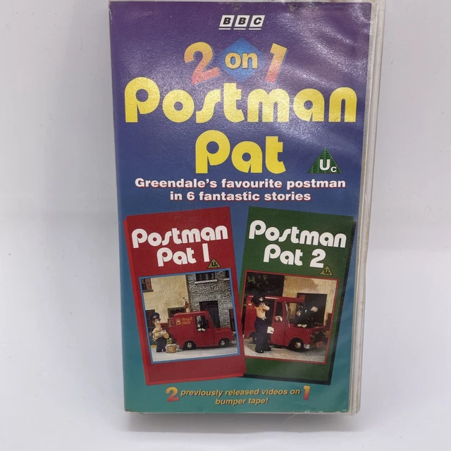 POSTMAN PAT - 2 On 1 - Postman Pat 1 / Postman Pat 2 (VHS/SH, 1996) £10 ...