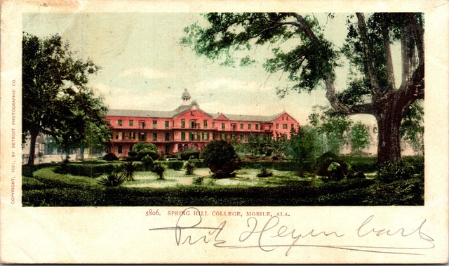 POSTCARD ALABAMA MOBILE Spring Hill College Detroit Photographic UDB ...