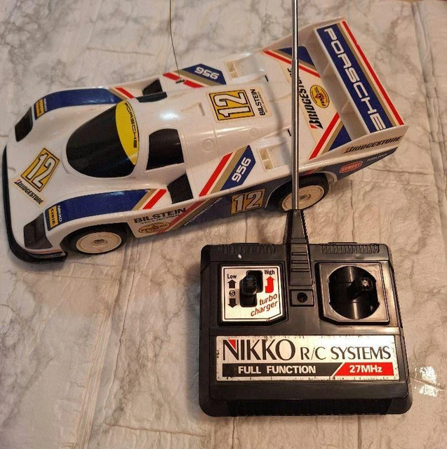 NIKKO RADIO CONTROL Car Porsche 956-962 Racing Turbo 1/18 W/BOX F/S ...