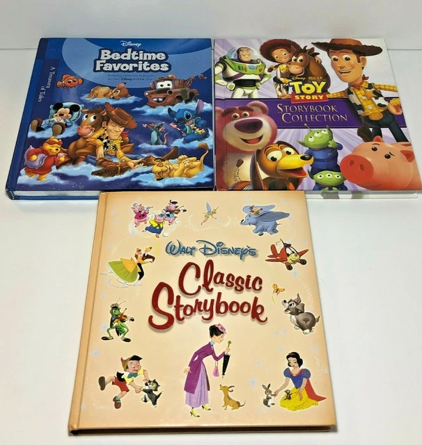 DISNEY CLASSIC STORYBOOK Collection Bedtime Stories GORGEOUS 3 Book Lot ...
