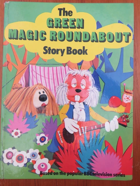 VINTAGE THE GREEN Magic Roundabout Story Book Annual Hardback Book BBC ...