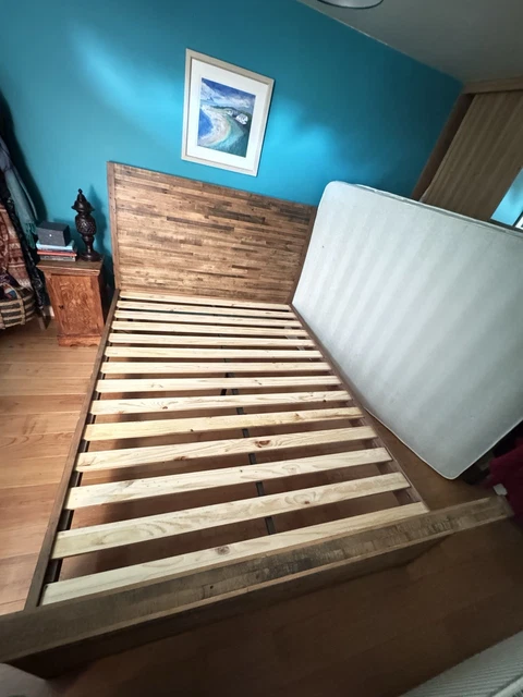 STUNNING RECLAIMED WOOD Barker And Stone House King Size Bed £281.52 ...