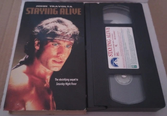 STAYING ALIVE VHS Paramount Home Video Saturday Night Fever Sequel Far ...