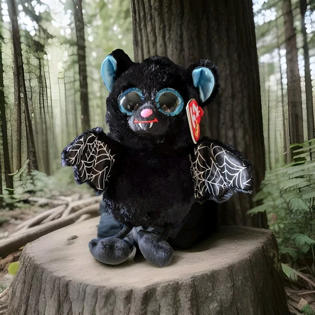 NEW FOR HALLOWEEN 2024 'Batrick' The Bat 15cm TY Beanie Boo Soft Toy £ ...