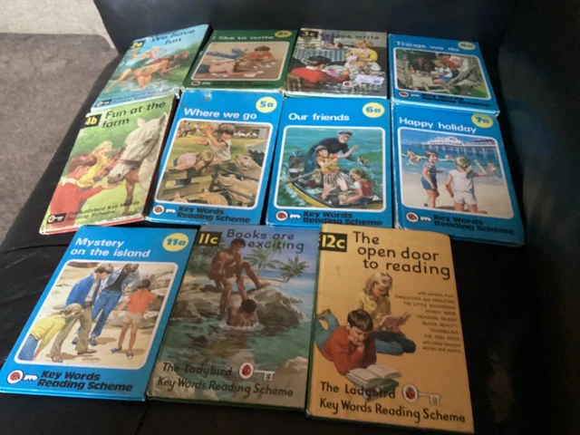 LADYBIRD: KEY WORDS Reading Scheme Bundle x11 HB Matte Editions (1971 ...