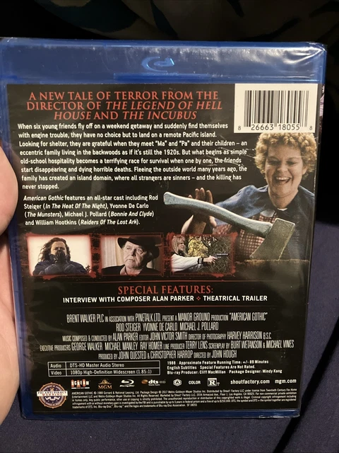 AMERICAN GOTHIC (BLU-RAY 1988) Scream Factory ~ OOP ~ Horror ~ Rod ...