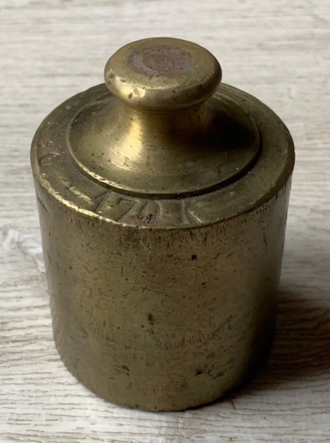 POIDS EN LAITON noté "170K" et poinçonné "LMAB" EUR 19,00 - PicClick FR