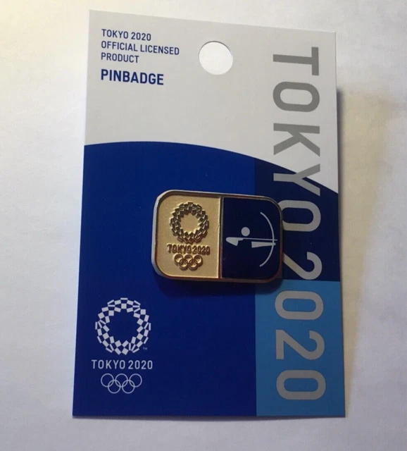 TOKYO 2020 OLYMPICS Olympic Games ARCHERY official pictogram pin badge ...