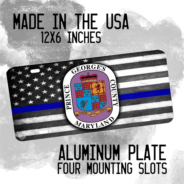 THIN BLUE LINE Flag Prince George's County Maryland Patch Design ...