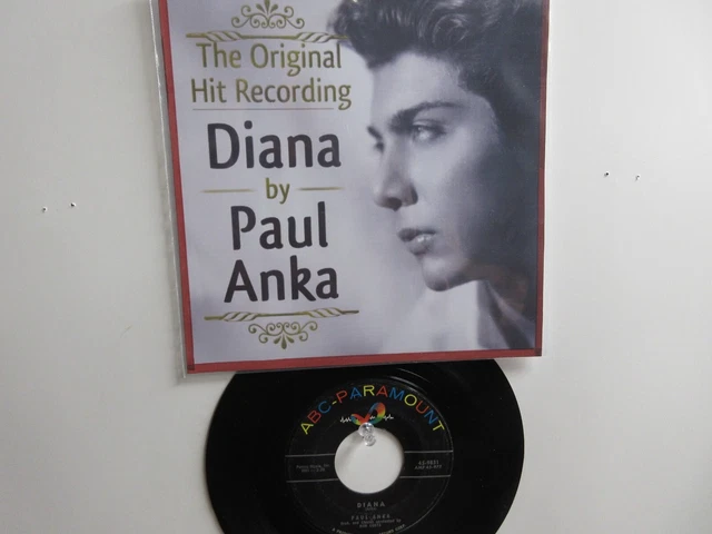 PAUL ANKA HIT 45 + Bild [ Diana] 1957 ! 🙂 EUR 19,40 - PicClick DE