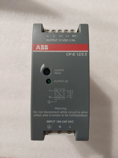 CP-E 12/2.5 ABB 1SVR427032R1000 Switch Mode Power Supply 12V cc 2.5A 85/264V approx £39.83 ...