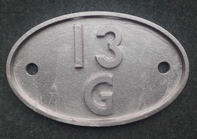 CAST SHED PLATE Aluminium Replica 13G Lower Ince, Wigan 1950 Railway ...