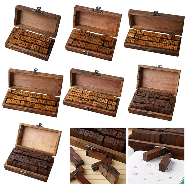 CRAFT NUMBER SYMBOL Stamp English Alphabet Seals DIY Decorative Seal ...