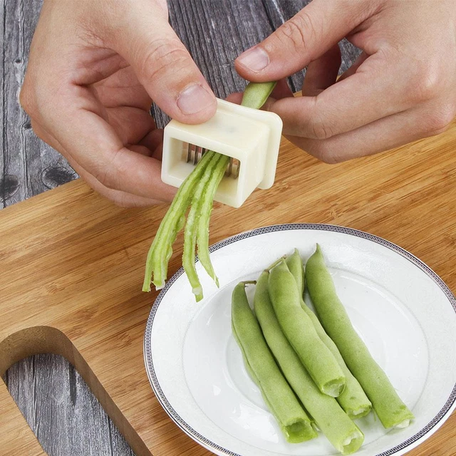 1/4X GREEN BEAN Vegetable Runner Slicer Slicer Easy String Remover ...
